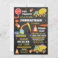 Construction 2nd Birthday Invitation | Zazzle