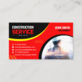 Construction and remodeling company business card | Zazzle