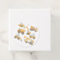 Construction Baby Shower Dump Truck Party Favor Tags | Zazzle