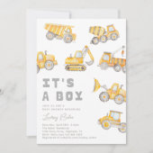 Construction Baby Shower Invitation | Zazzle