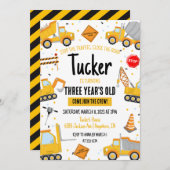 Construction Birthday Invitation | Zazzle
