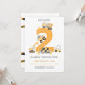 Construction Birthday Invitation 2nd Birthday | Zazzle