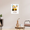 Construction Birthday Party Poster | Zazzle