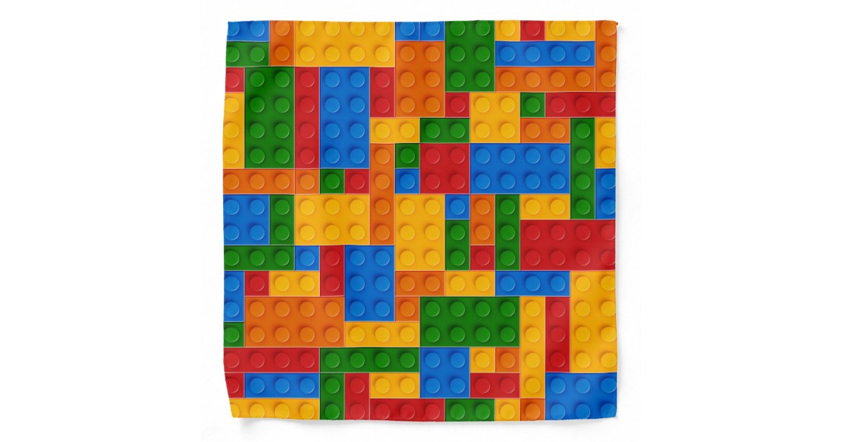 Construction Brick Toy Bandana | Zazzle