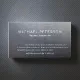 Construction Builder Developer Brushed Steel Dark Business Card | Zazzle