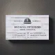 Construction Builder Developer White Brick Modern Business Card | Zazzle