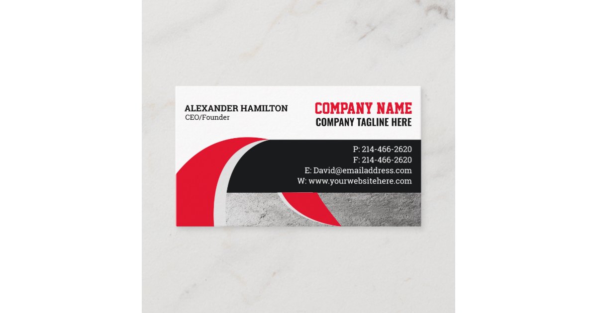 Construction Business Card (Concretes) | Zazzle