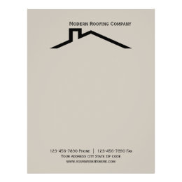 Roofing Letterhead | Zazzle