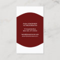 Construction Business Maroon Business Card | Zazzle