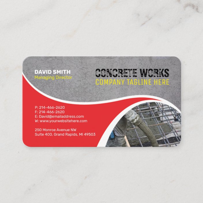 Construction Company Business Card | Zazzle.com