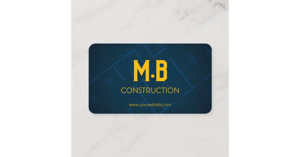 Construction/Contractor Business Card | Zazzle