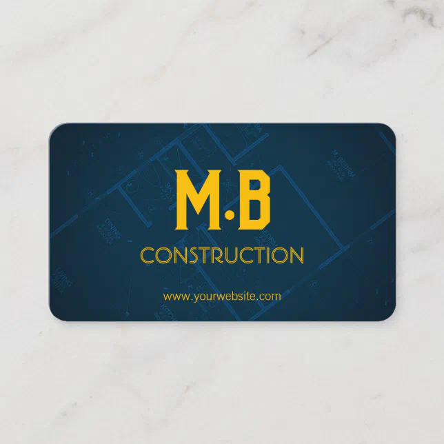 Construction/Contractor Business Card | Zazzle