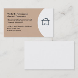 Construction Contractor Business Cards | Zazzle