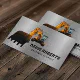 Construction Contractor Excavator Operator Metal Business Card | Zazzle