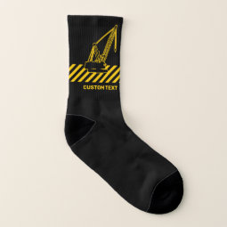 Construction Crane Socks | Zazzle
