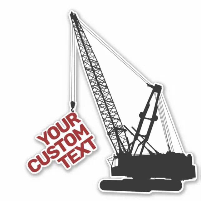 Construction Crane Sticker | Zazzle