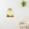 Construction Dump Truck Digger Birthday Welcome Foam Board | Zazzle
