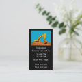 Construction Earth Moving Excavation Business Card | Zazzle