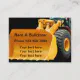 Construction Equipment Rental Business Card | Zazzle