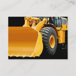 Construction Equipment Rental Business Card | Zazzle