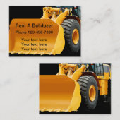 Construction Equipment Rental Business Card | Zazzle