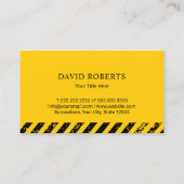 Construction Excavator Heavy Equipment Operator Business Card | Zazzle