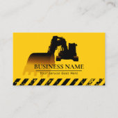 Construction Excavator Heavy Equipment Operator Business Card | Zazzle