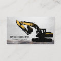 Construction Excavator Plant Operator Metal Business Card | Zazzle