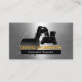 Construction Excavator Professional Plant Operator Business Card | Zazzle