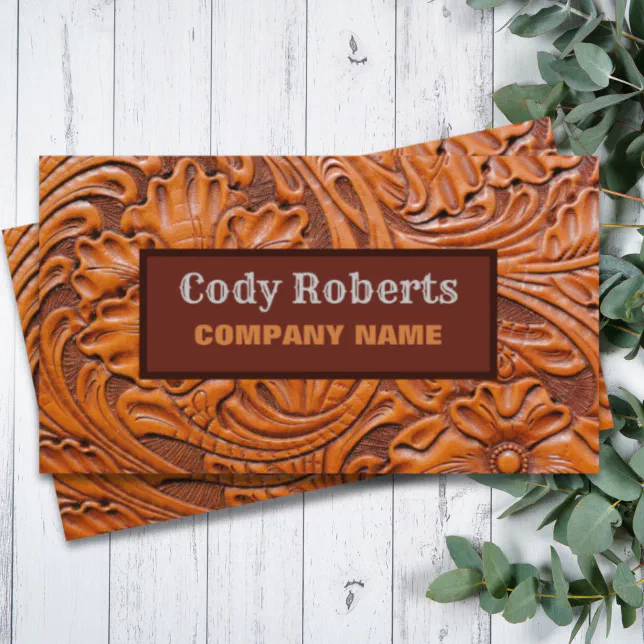 Construction Handyman Cowboy Country Western Business Card | Zazzle