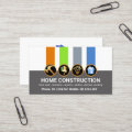 Construction Handyman Medals Home Renovation Business Card | Zazzle