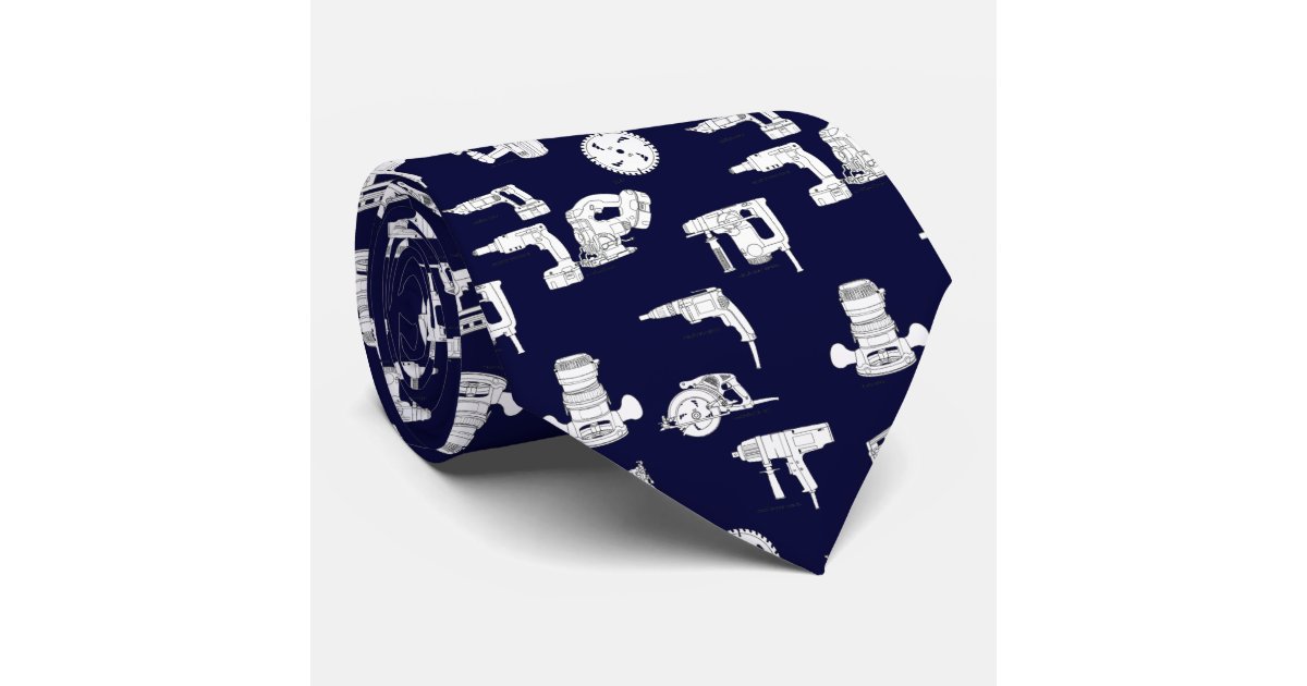 construction handyman power tools tie | Zazzle
