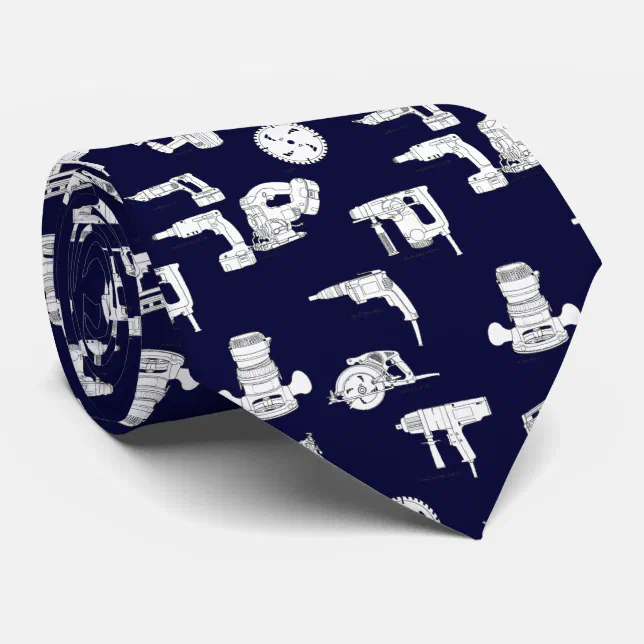 construction handyman power tools tie | Zazzle