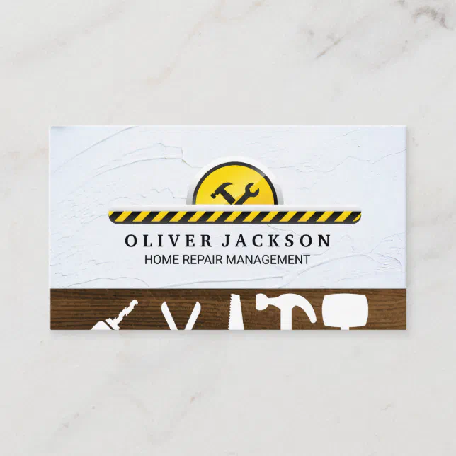 Construction Hardware Tools Business Card | Zazzle