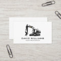 Construction Heavy Equipment Operator Business Card | Zazzle
