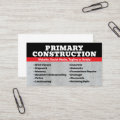 Construction Home Improvement Business Card | Zazzle