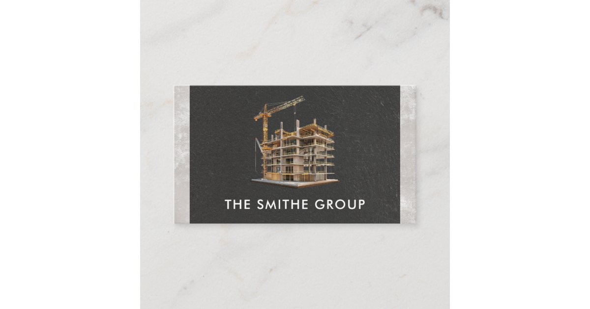 Construction in Progress | Scaffolding Business Card | Zazzle