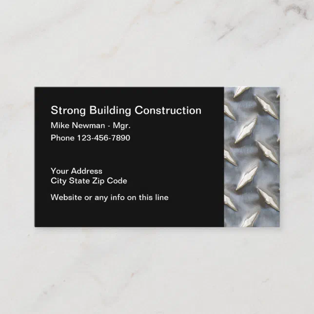 Construction Industrial Design Business Card | Zazzle
