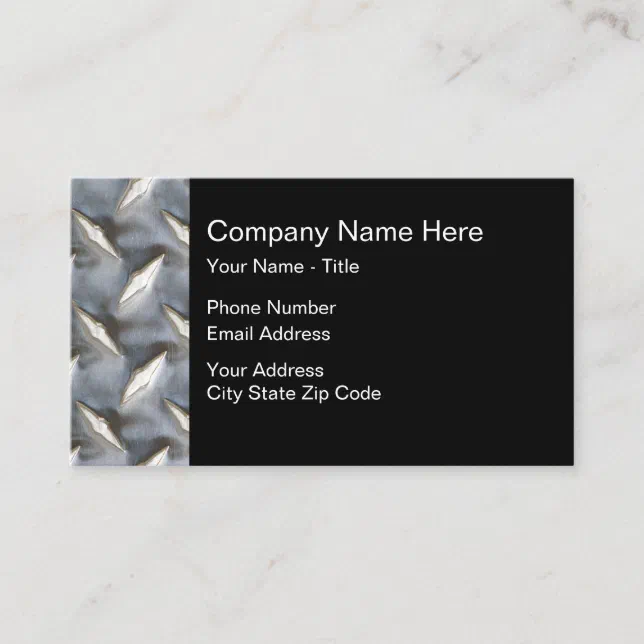 Construction Industrial Style Business Card | Zazzle