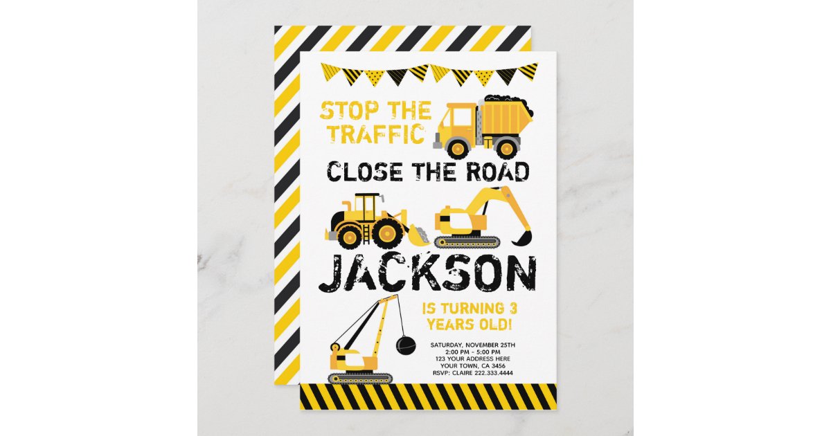 Construction Invitation | Zazzle