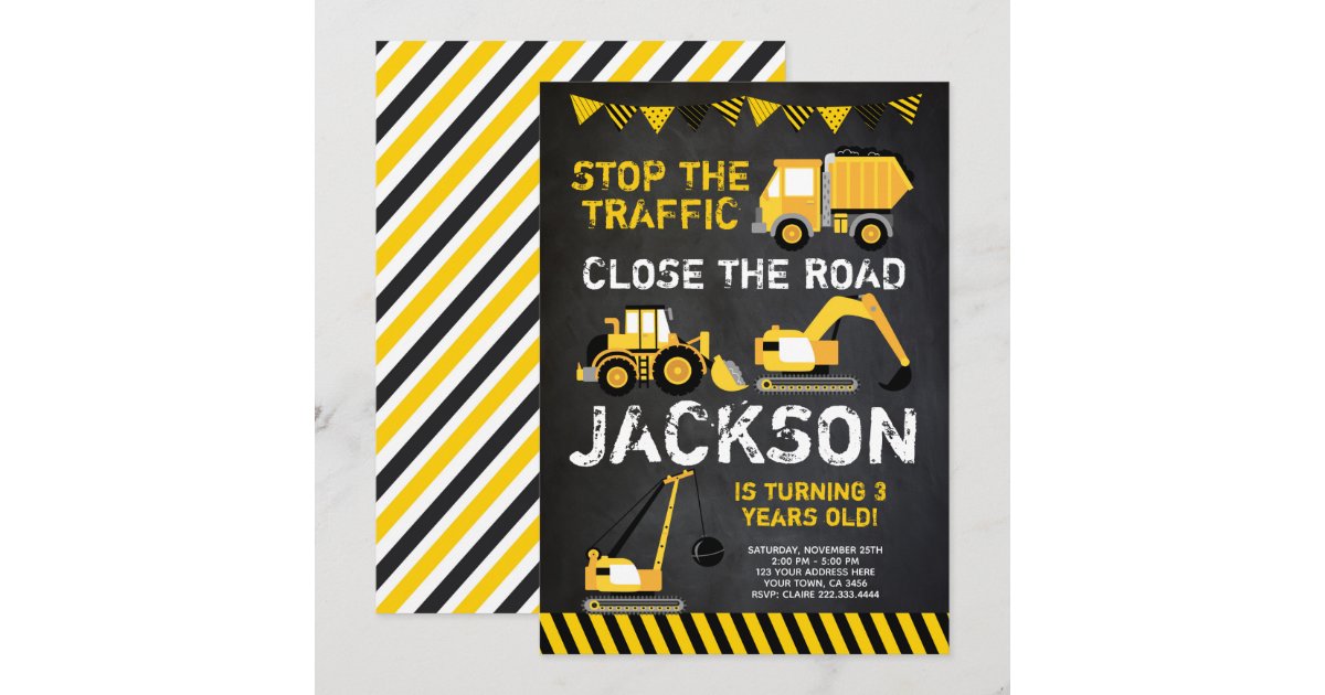 Construction Invitation | Zazzle