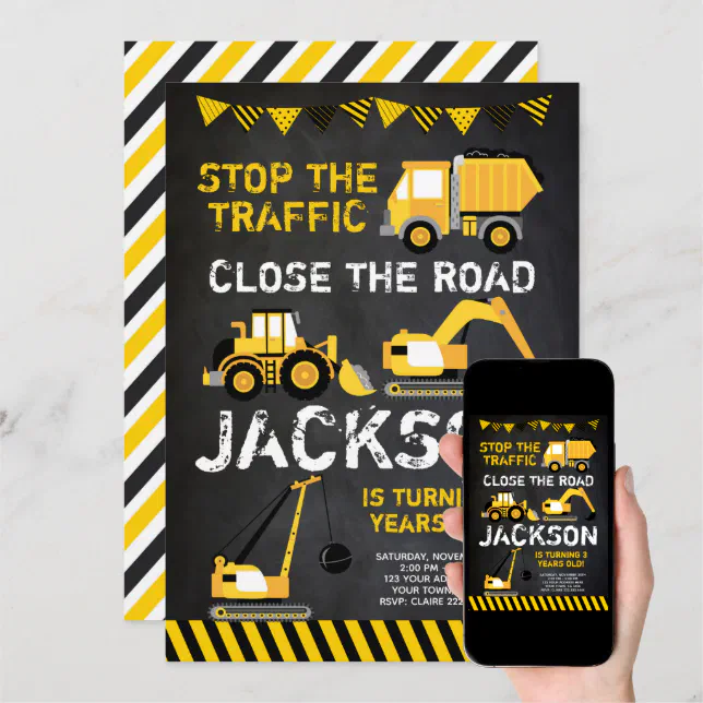 Construction Invitation | Zazzle