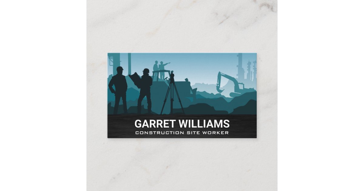 Construction Job Site Business Card | Zazzle