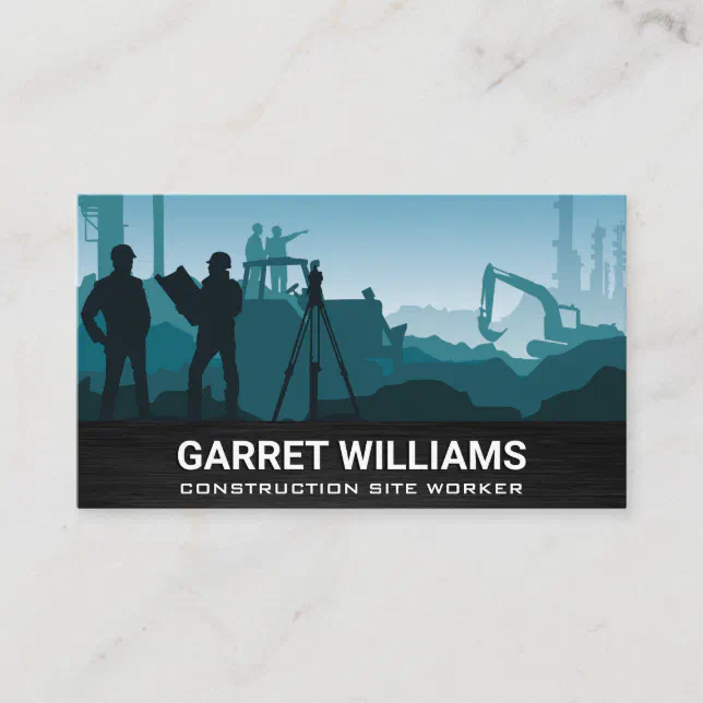 Construction Job Site Business Card | Zazzle
