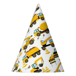 Construction Kids Birthday Party Hat | Zazzle