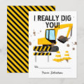 Construction Kids Classroom Valentine Day Card | Zazzle