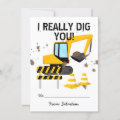Construction Kids Classroom Valentine Day Card | Zazzle