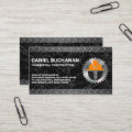 Construction Logo | Steel Business Card | Zazzle