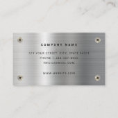 Construction Metal QR Code Business Card | Zazzle