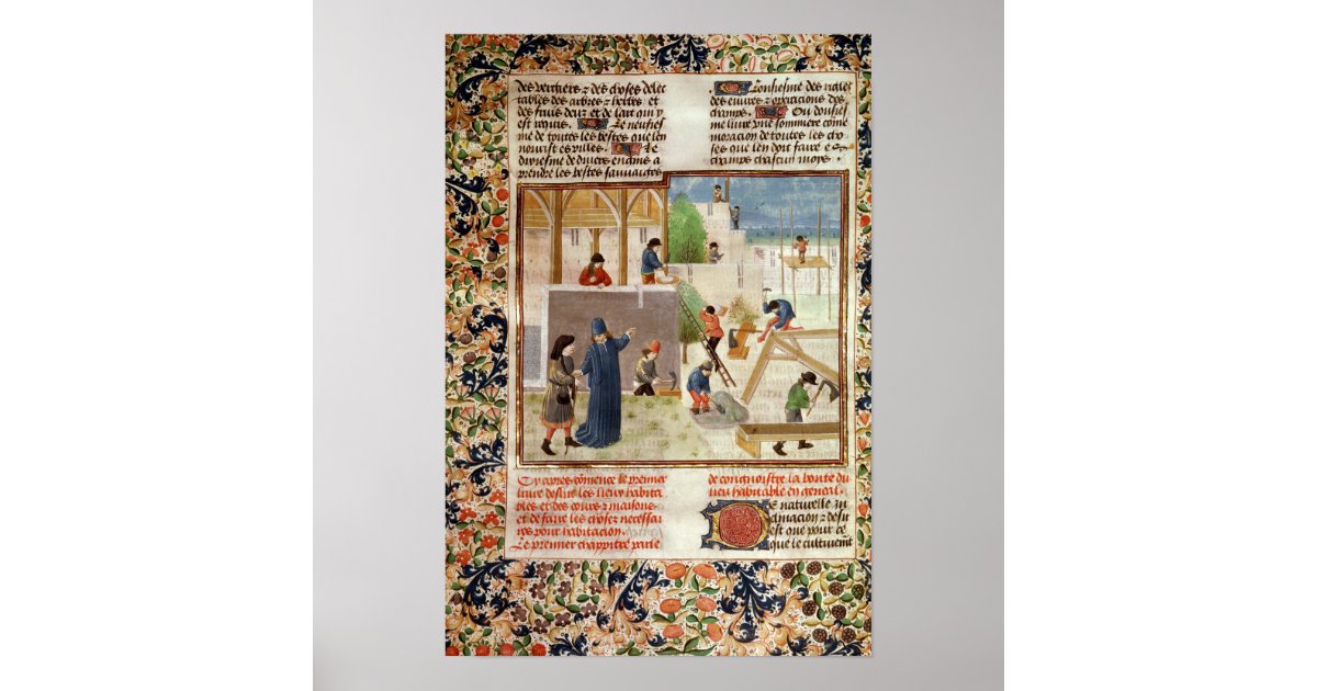Construction of a House Poster | Zazzle